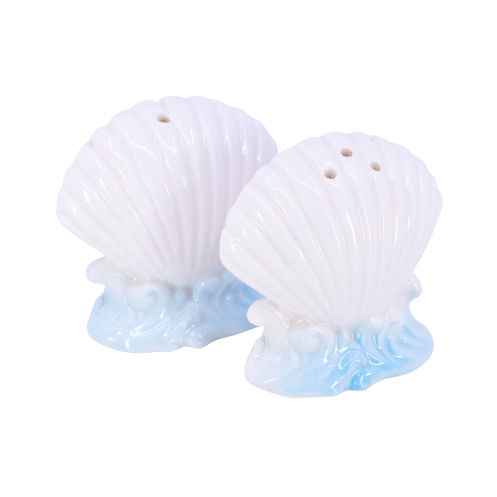 Ceramic Shell Salt & Pepper Shakers | Our Satellite Hearts
