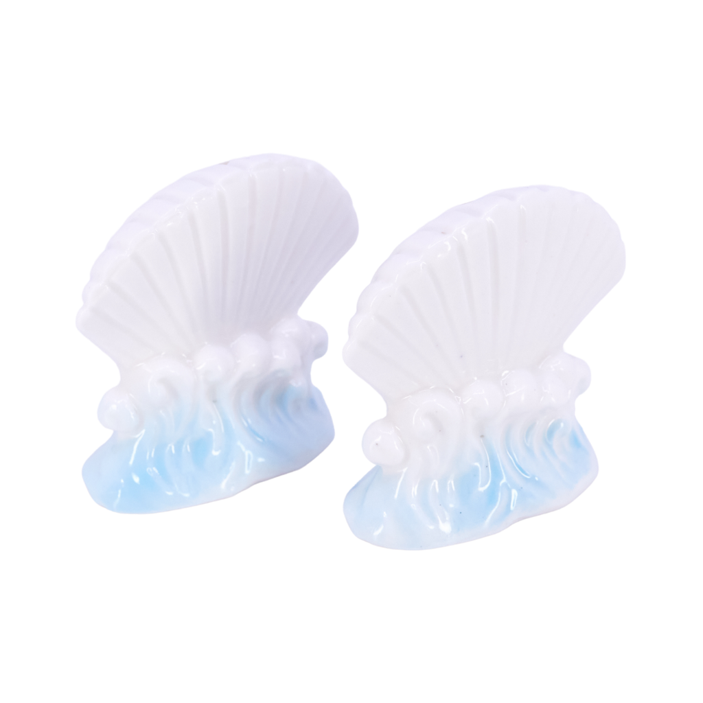 Ceramic Shell Salt & Pepper Shakers | Our Satellite Hearts